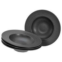 Creatable Pastatellerset Lava Stone Schwarz, 4-teilig