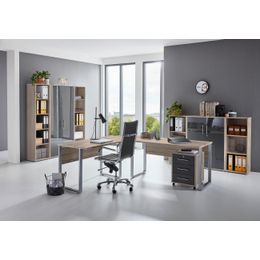 B&uuml;ro Office Edition B&uuml;ro Set 5 SonomaEiche/AnthrazitHochglanz