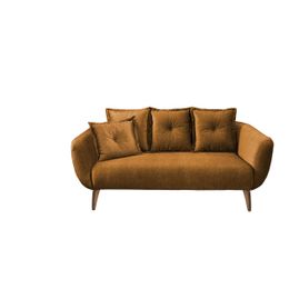 2,5-Sitzer-Sofa Baggio Gelb Velours