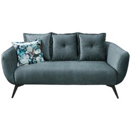 2,5-Sitzer-Sofa Baggio Blau/Gr&uuml;n Velours