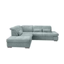 Ecksofa Dalida Mintgr&uuml;n Chenille mit Bettkasten