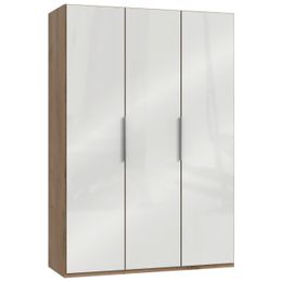 Dreht&uuml;renschrank ca.150 cm Level 36D Wei&szlig;/Eiche Dekor