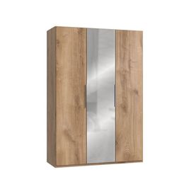 Dreht&uuml;renschrank Level 36A mit Spiegel ca. 150 cm Eiche Dekor