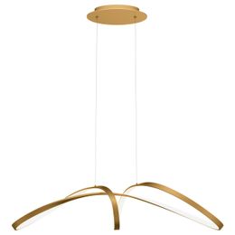 Maytoni Pendelleuchte Curve Goldfarben max. 42 Watt