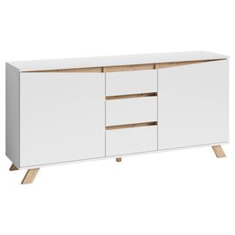 Sideboard B:160 cm Valentin 02 Wei&szlig;/Artisan Eiche Dekor