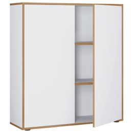 Aktenschrank Salia B100 Wei&szlig;/Honigeiche