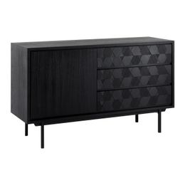 Sideboard Roma ca. 131x77 cm MDF Schwarz