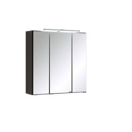 Held Spiegelschrank Cardiff mit Dreht&uuml;ren ca. 60x64 cm Grau