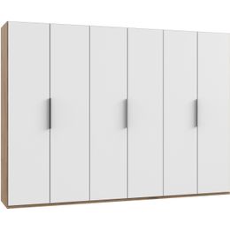 Dreht&uuml;renschrank Level 36A ca. 300x216x58 cm Wei&szlig;/Eiche