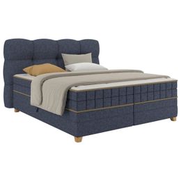 Boxspringbett Bianco Blau ca. 180x200cm