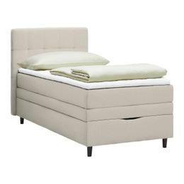 Boxspringbett Miami in Taupe ca. 90x200cm