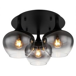 Globo Deckenleuchte Maxy in Schwarz max. 40 Watt Deckenlampe
