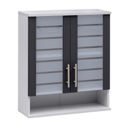 H&auml;ngeschrank Niko Anthrazit/Silber