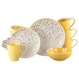 Creatable Kombiservice Joy Gelb/Creme, 16-teilig