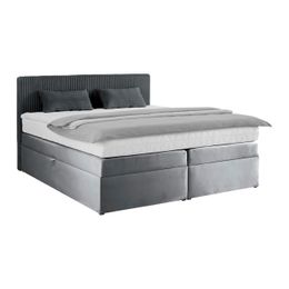 Boxspringbett Rossa in Dunkelgrau ca. 180x200cm