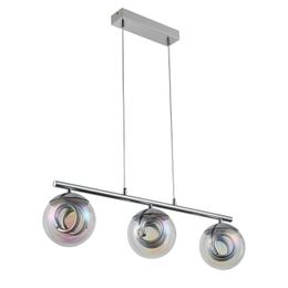 LED-H&auml;ngeleuchte Moderni Chrom/Perlmutt max. 18 Watt