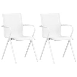 STAPELSESSEL Wei&szlig; Aluminium