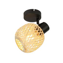 Wandleuchte Natur Schwarz/Beige max. 5Watt Wandlampe