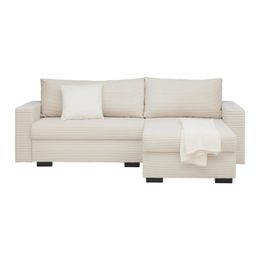 Ecksofa Geneve Cord Beige