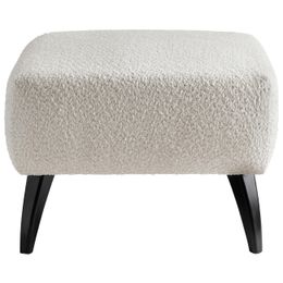 Hocker Colori Wei&szlig; Boucl&eacute;