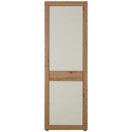 Garderobenschrank in Wei&szlig;/Eichefarben