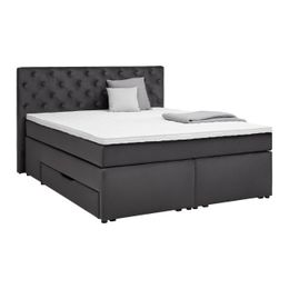 Boxspringbett Chester Anthrazit ca. 160x200cm