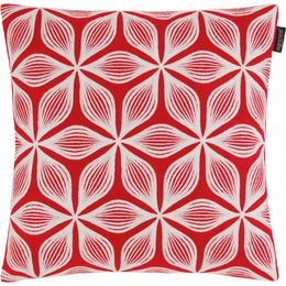 Zierkissen Ruby in Rot/Wei&szlig; ca. 45x45cm