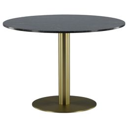 Esstisch Estelle Dunkelgrau/Gold