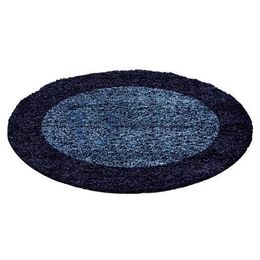 Novel Hochflorteppich Life Blau &Oslash; ca. 200cm