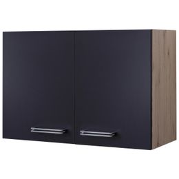 K&uuml;chenoberschrank Anthrazit/Eiche