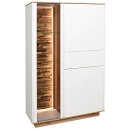 Highboard Halvar Wei&szlig;/Eiche Artisan