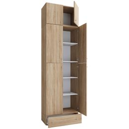 Kleiderschrank Lona XXL Sonoma Eiche ca. 70x240x39 cm