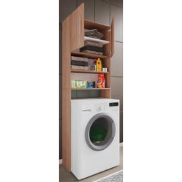 Waschmaschinenschrank JUTAS Sonoma Eiche ca. 64x190x25cm