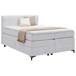 Boxspringbett Bari in Hellgrau ca. 140x200cm