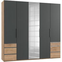 Dreht&uuml;renschrank Level36A Graphit/Eiche B:250cm