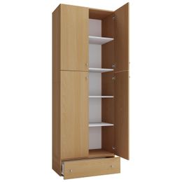 Schuhschrank Lona XXL ca.70x200x39cm Buchefarben