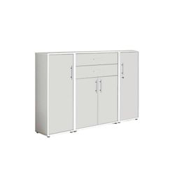 Aktenschrank Office Edition Sw Set 16 Wei&szlig;
