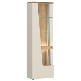 Vitrine Cut Out B: 60 cm Kaschmir/Eichefarben