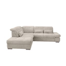 Ecksofa Dalida Beige Chenille m. Bettkasten