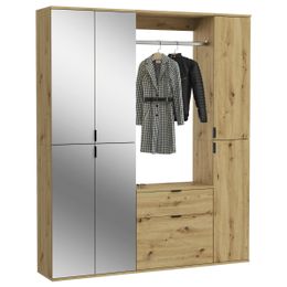 Garderobe Projekt X ca. 152x193 cm Artisan Eiche