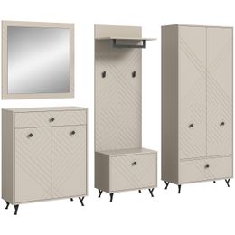 Garderobe Notes 5-tlg. ca. 250x190 cm Sandbeige
