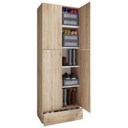 Kleiderschrank Lona XXL Sonoma Eiche ca. 70x200x39 cm