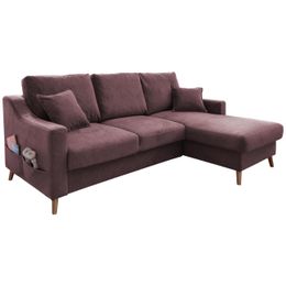 Wohnlandschaft Valentina Bordeaux Struktur