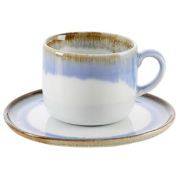 Kaffeeetasse mit Untertasse Saturn Blau ca. 230 ml