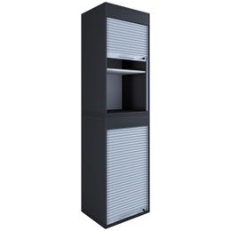 Aktenschrank Aktos XL Schwarz/Grau