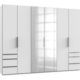 Dreht&uuml;renschrank Level 36A mit Spiegel ca. 300 cm Wei&szlig;