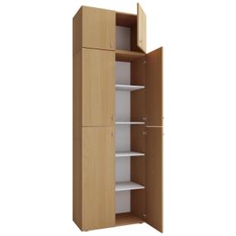 Schuhschrank Lona XXL ca.70x223x39cm Buchefarben