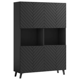 Highboard Phuket ca. 120x172 cm Schwarz