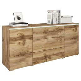 Sideboard Vera mit LED ca. 150 cm Eiche Wotan