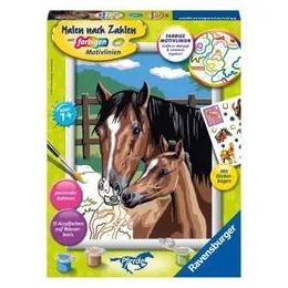 Ravensburger Malen nach Zahlen, Pferd mit Fohlen
